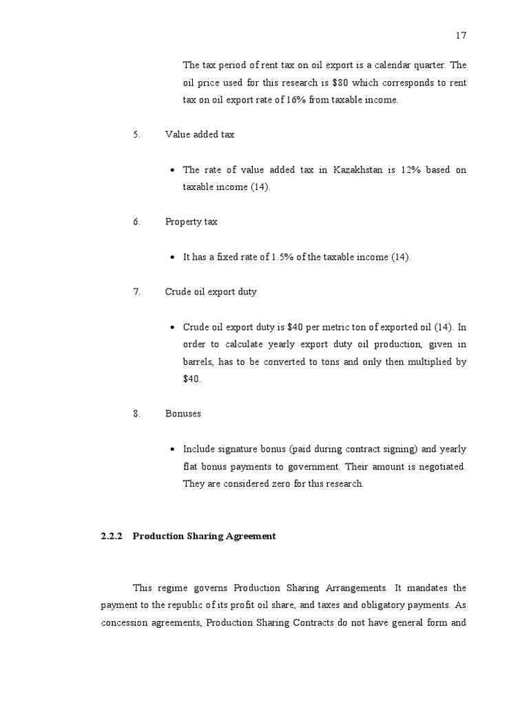 Production Sharing Agreement | PDF