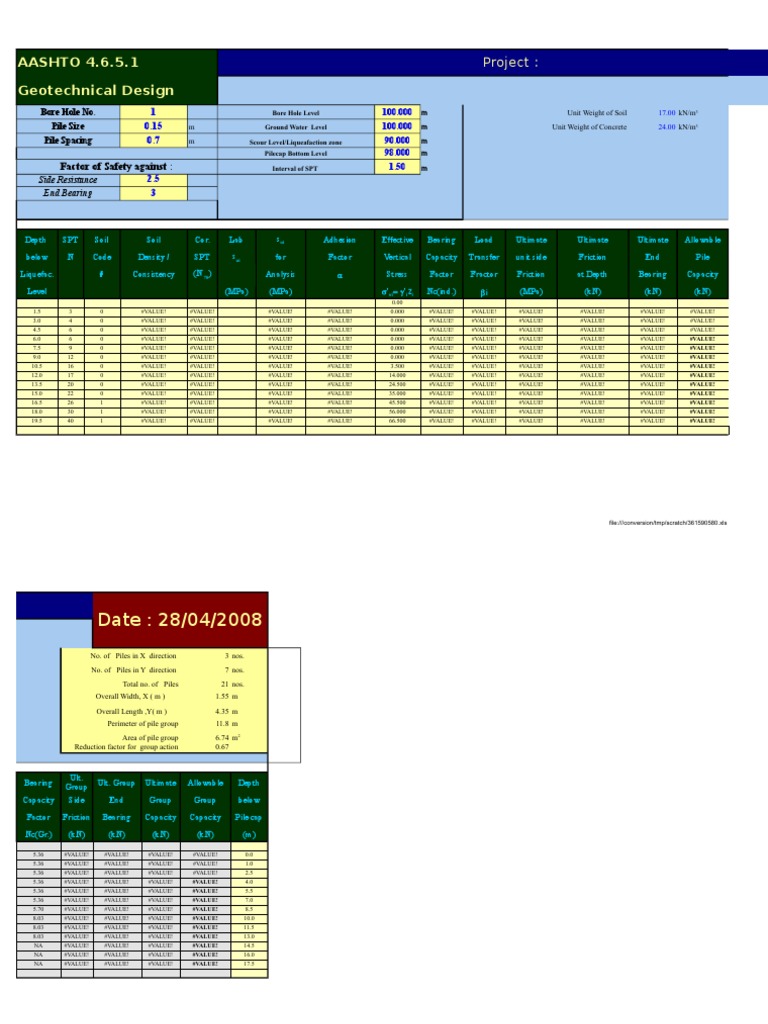 AASHTO GeoTechnical Design of Pile | PDF | Geotechnical Engineering ...