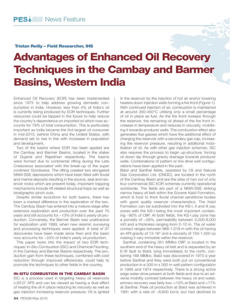 Advantages of Enhanced Oil Recovery Tech PDF | PDF | Enhanced Oil ...