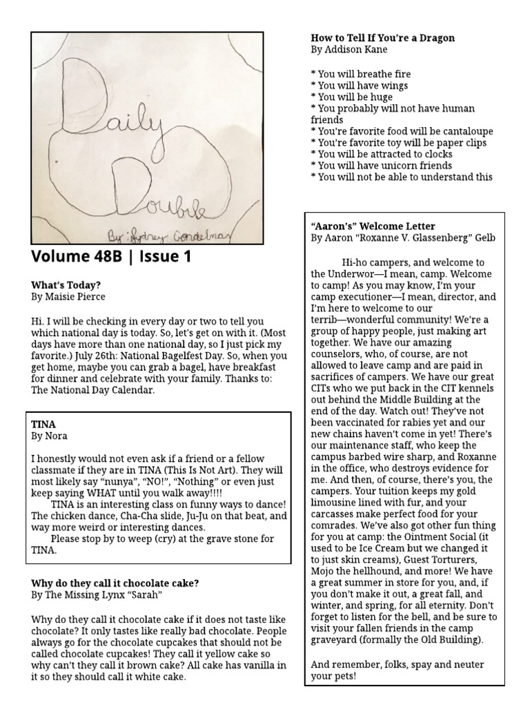 CRCAP Camp Newsletter Volume 48B | PDF | Sports | Leisure