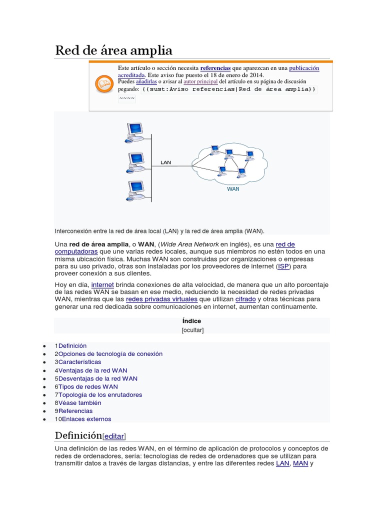 Red de Area Amplia | PDF | Red de área amplia | Estándares de red