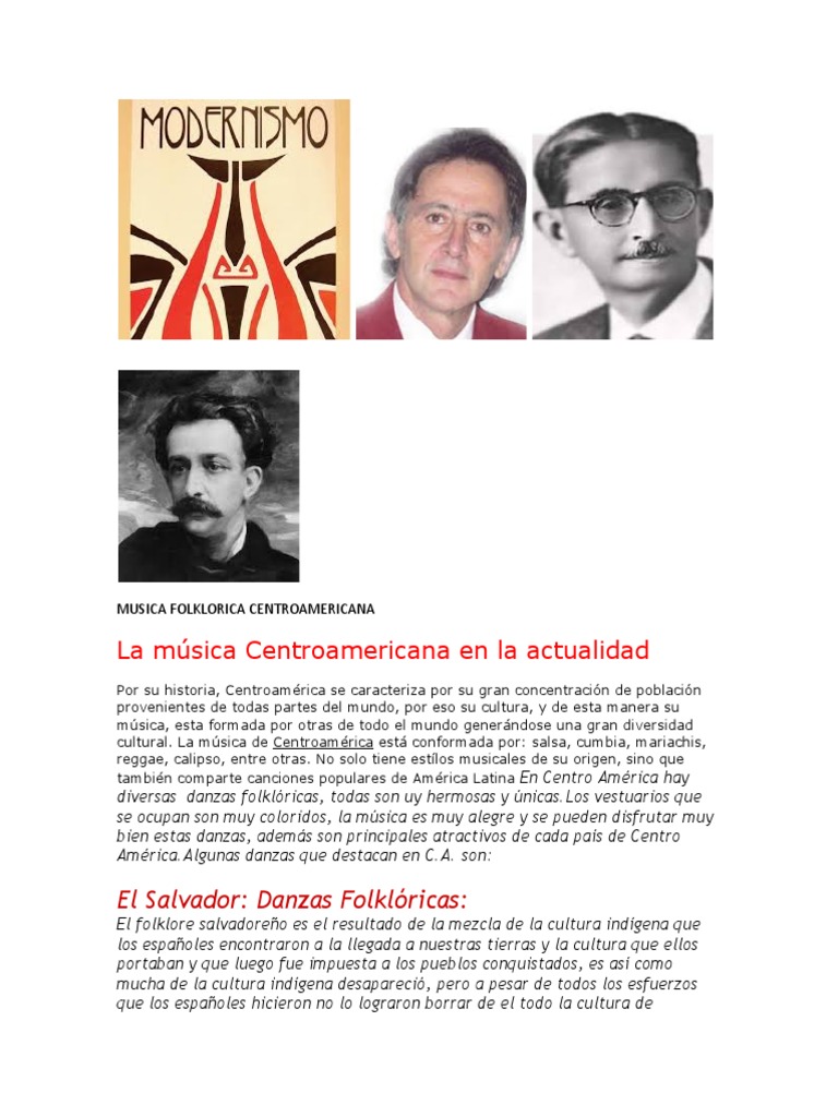 Música y Danzas de Centroamérica | PDF | Centroamérica | Folklore