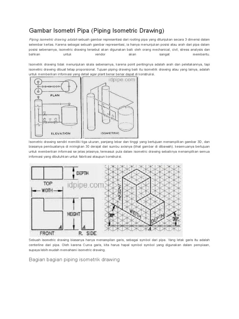 Gambar Isometrik Pipa dan Fungsinya | PDF | Teknologi & Rekayasa