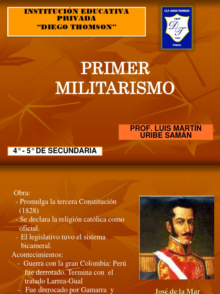 Primer Militarismo | PDF | América del Sur | Agitación
