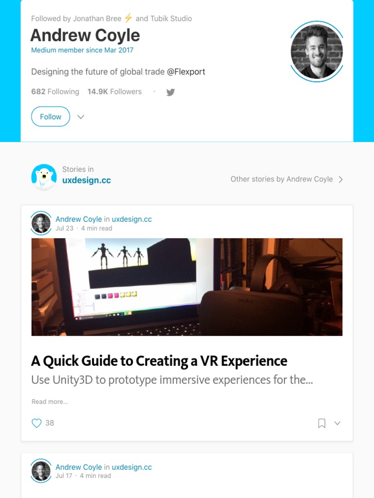 Andrew Coyle: A Quick Guide To Creating A VR Experience | PDF ...
