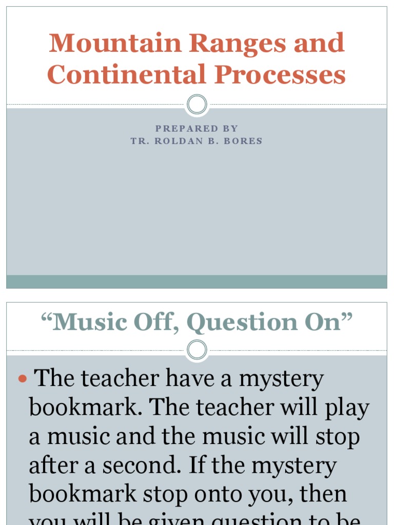 Geography Class: Mountain Formation | PDF | Social Science | Science ...