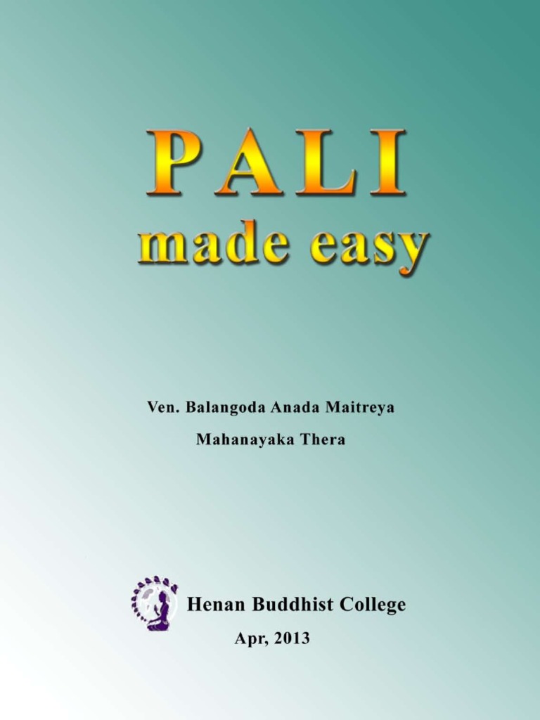 Pali Made Easy | PDF