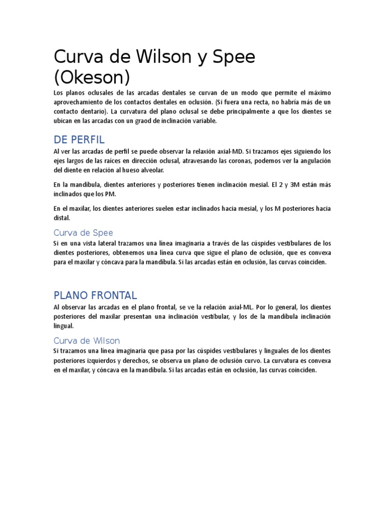 Curva de Wilson y Spee | PDF