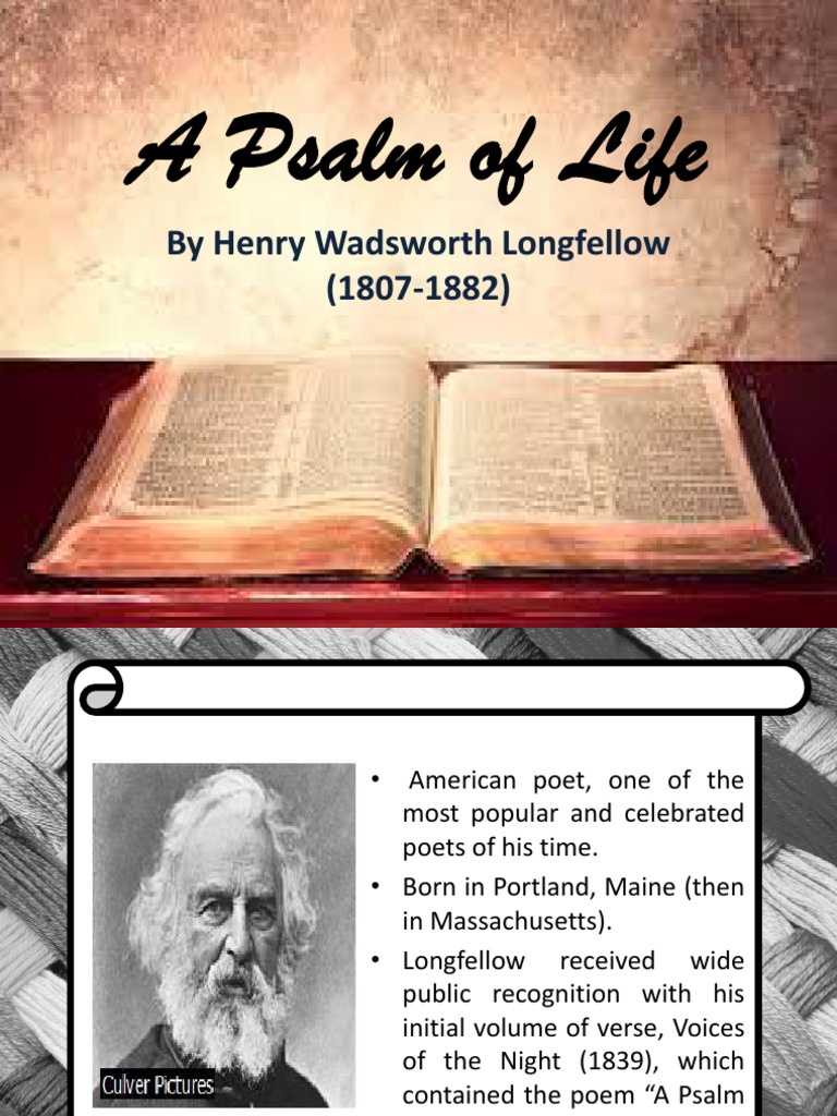 Psalm of Life (Discussion) | Henry Wadsworth Longfellow | Poetry