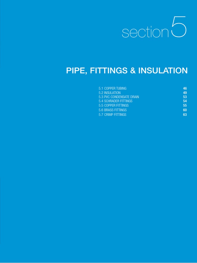 05 Pipe Fittings and Insulation | PDF | Pipe (Fluid Conveyance ...
