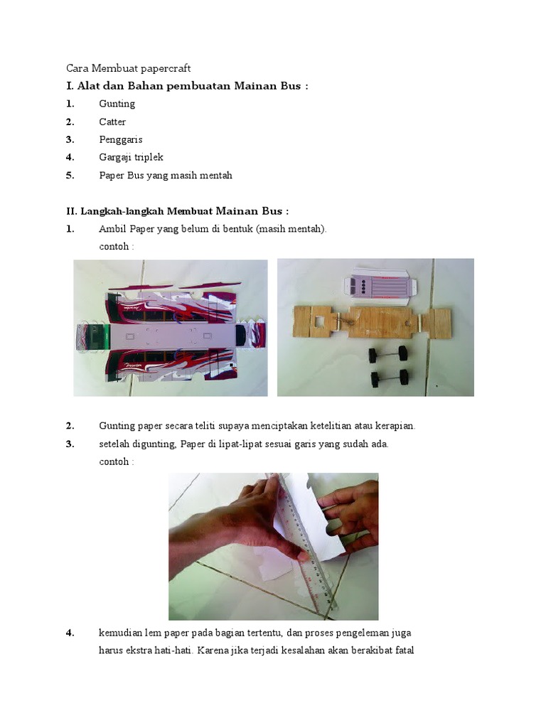 Cara Membuat Papercraft | PDF