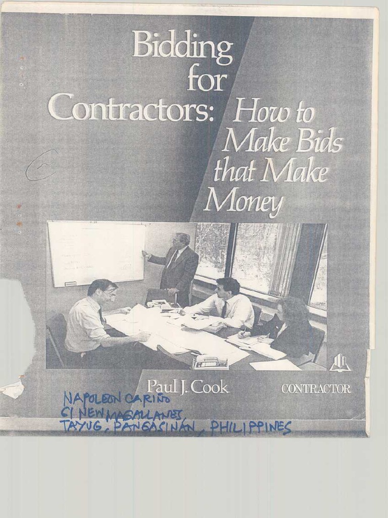 Handbook of Construction Estimate | PDF