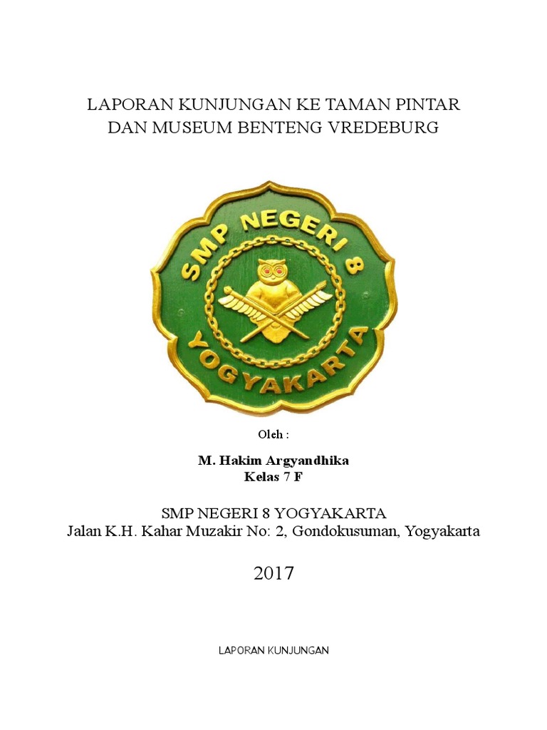 Contoh Laporan Kunjungan Wisata | PDF