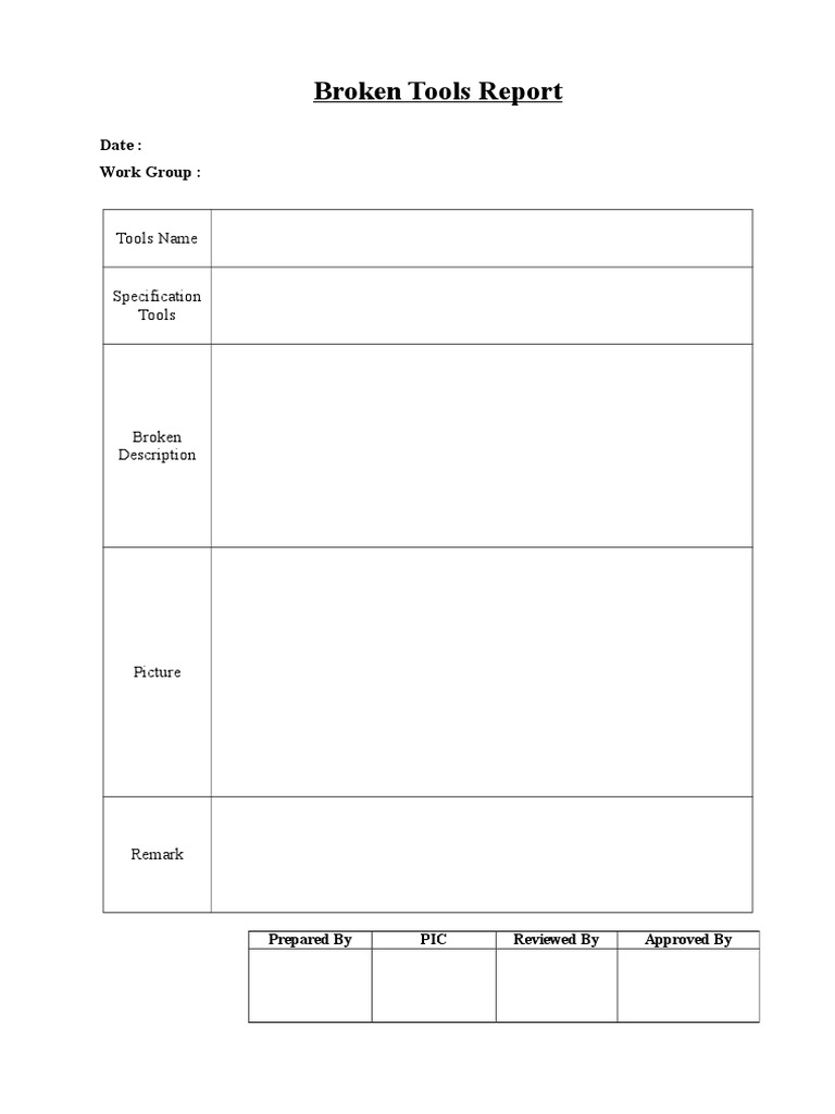 Broken Tools Report Overview | PDF | Computers | Technology & Engineering
