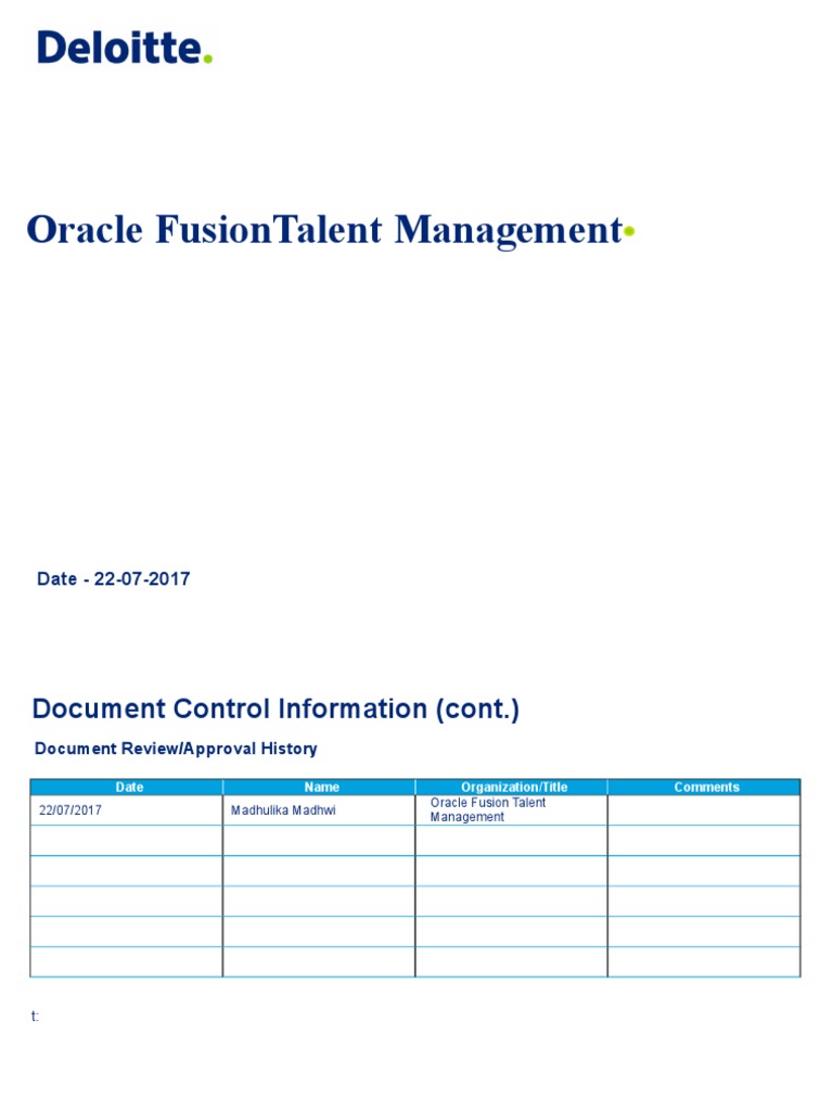 Oracle Fusion Talent Management | PDF | Competence (Human Resources ...