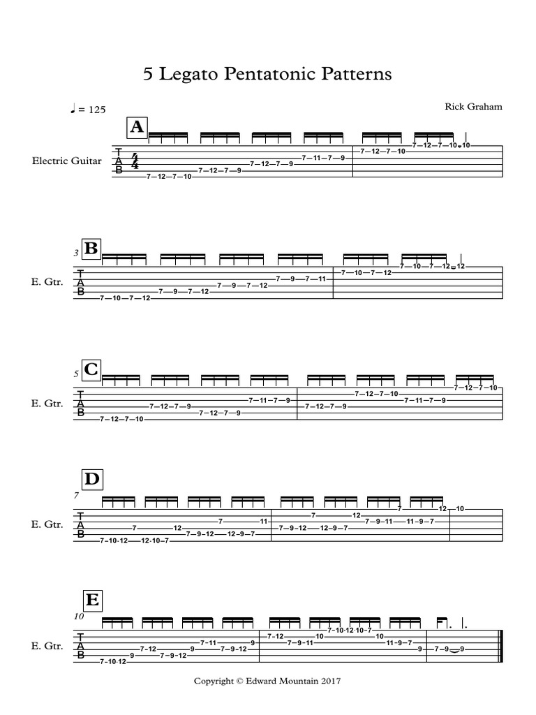 5 Legato Patterns for Guitar - Rick Graham | Musical Techniques | Leisure