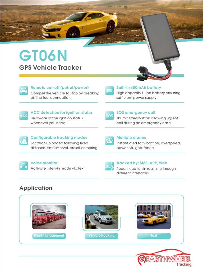 gt06n Leaflet PDF | PDF | Global Positioning System | Battery (Electricity)