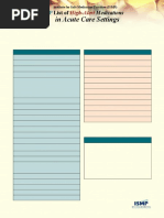 2024 High-Alert Medication List For Acute Care Settings | PDF ...