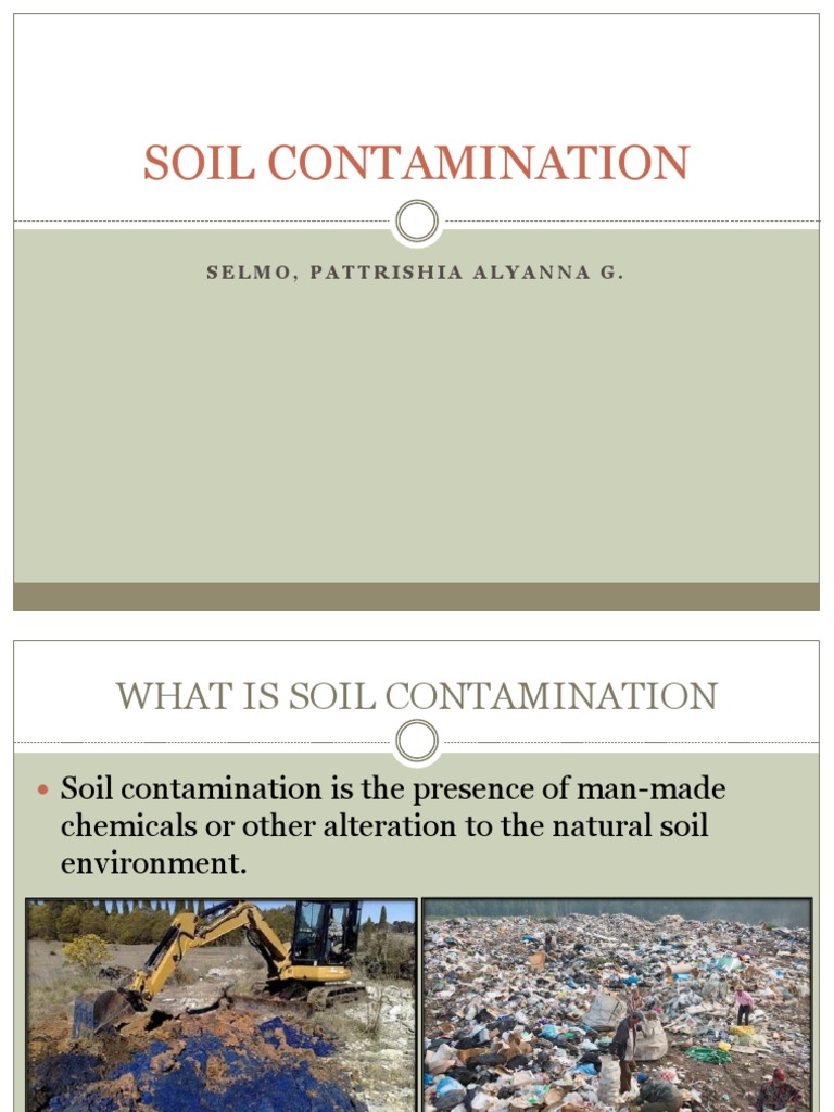 Understanding Soil Contamination Causes and Solutions | PDF | Home ...