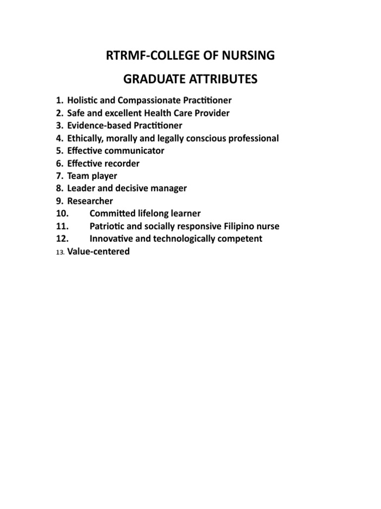 Graduate Attributes | PDF