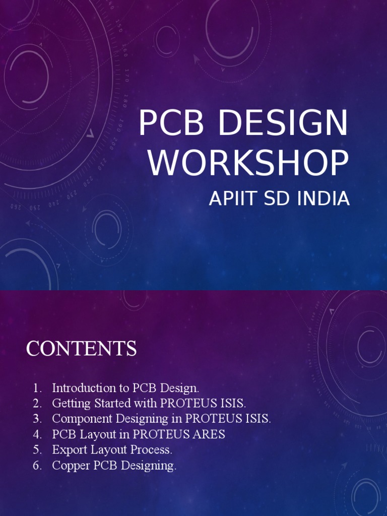 PCB Design Workshop Overview | PDF | Printed Circuit Board | Electronics