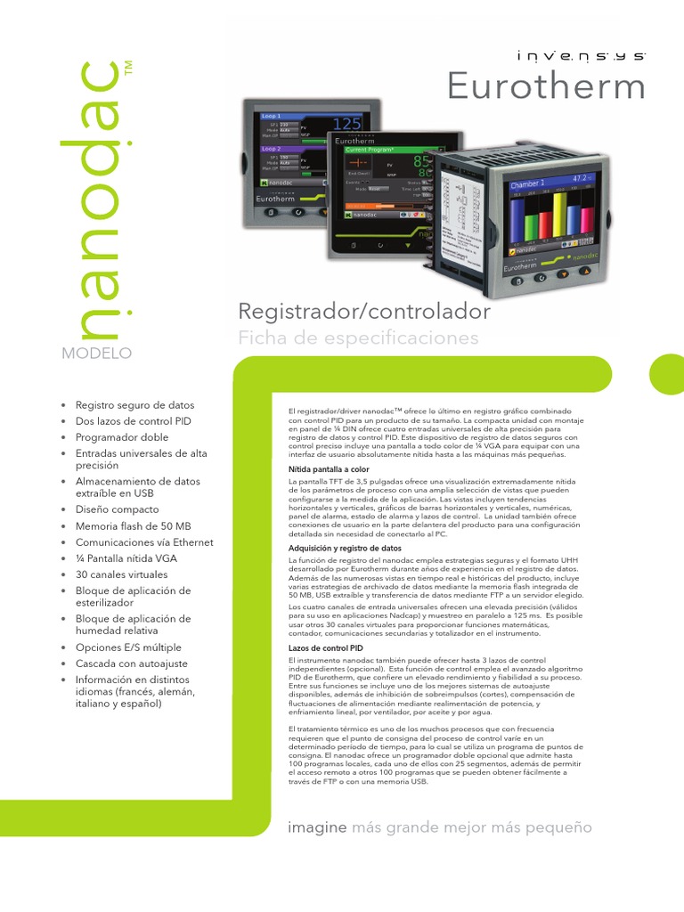 HA030686 5 Nanodac-ES | PDF | USB | Protocolo de transferencia de archivos