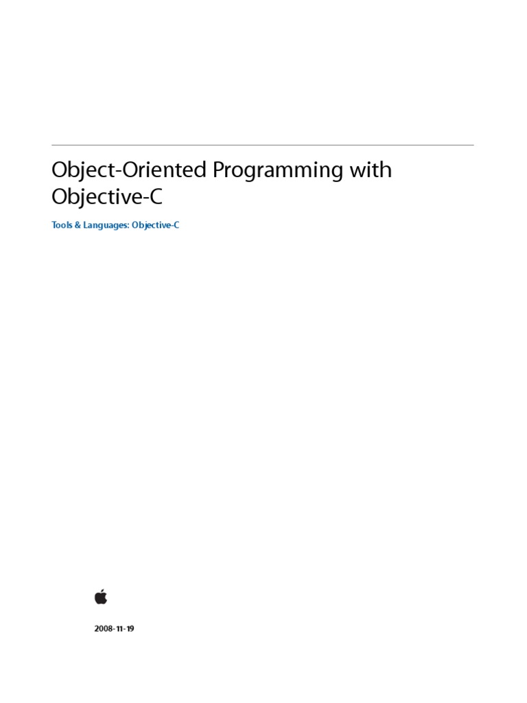 Object-Oriented Programming With Objective-C | PDF