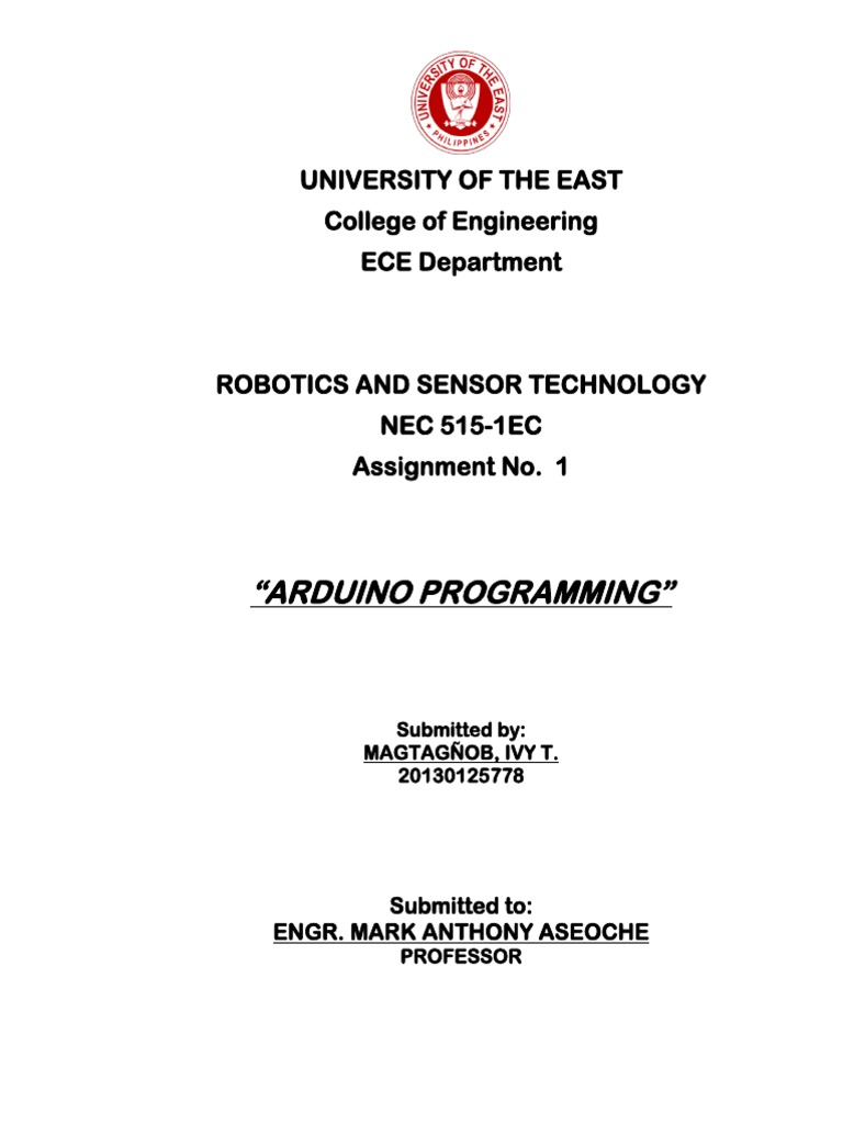 Ass 1 Robotics Lec | PDF | Rgb Color Model | Light Emitting Diode