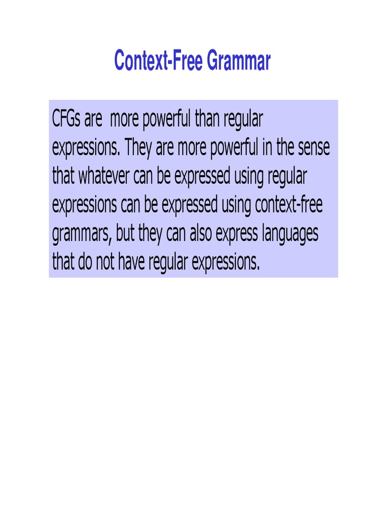 Context-Free Grammar | PDF | Metalogic | Logic