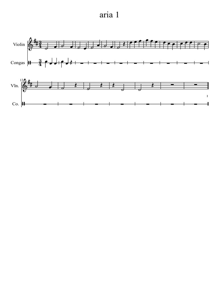 Aria 1: Violin | PDF