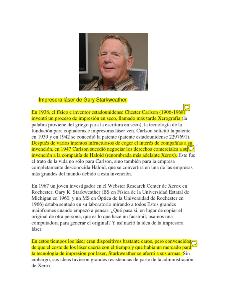 PDF Impresora Láser de Gary Starkweather