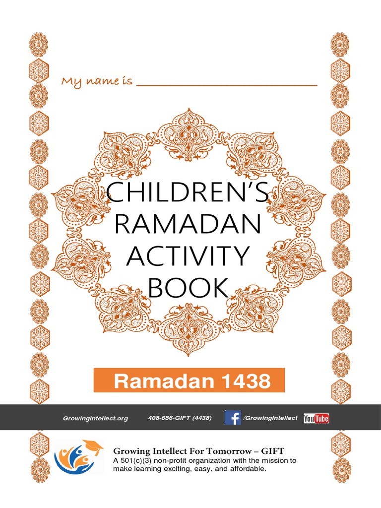 1438H Ramadan Activity Book | PDF | Ramadan | Islamic Behaviour And ...