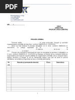Proces Verbal Sedinta Note La Purtare | PDF