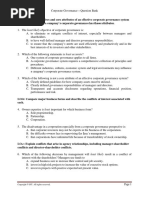 Corporate Governance All Exam Papers QS | PDF | Corporate Governance ...