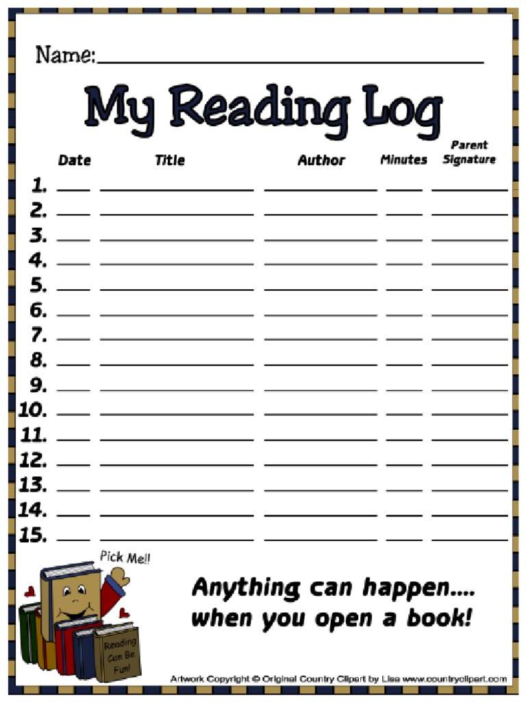 Reading Log | PDF