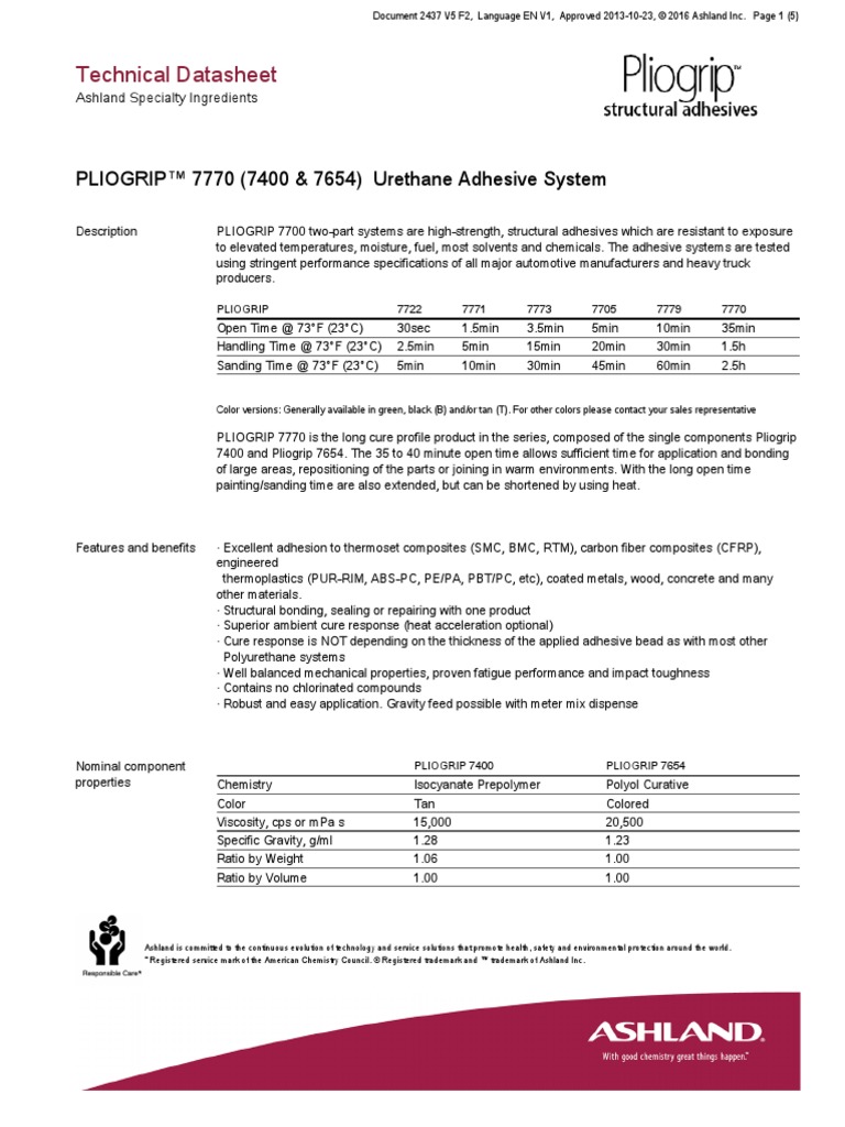 Pliogrip 7770 | PDF | Adhesive | Composite Material