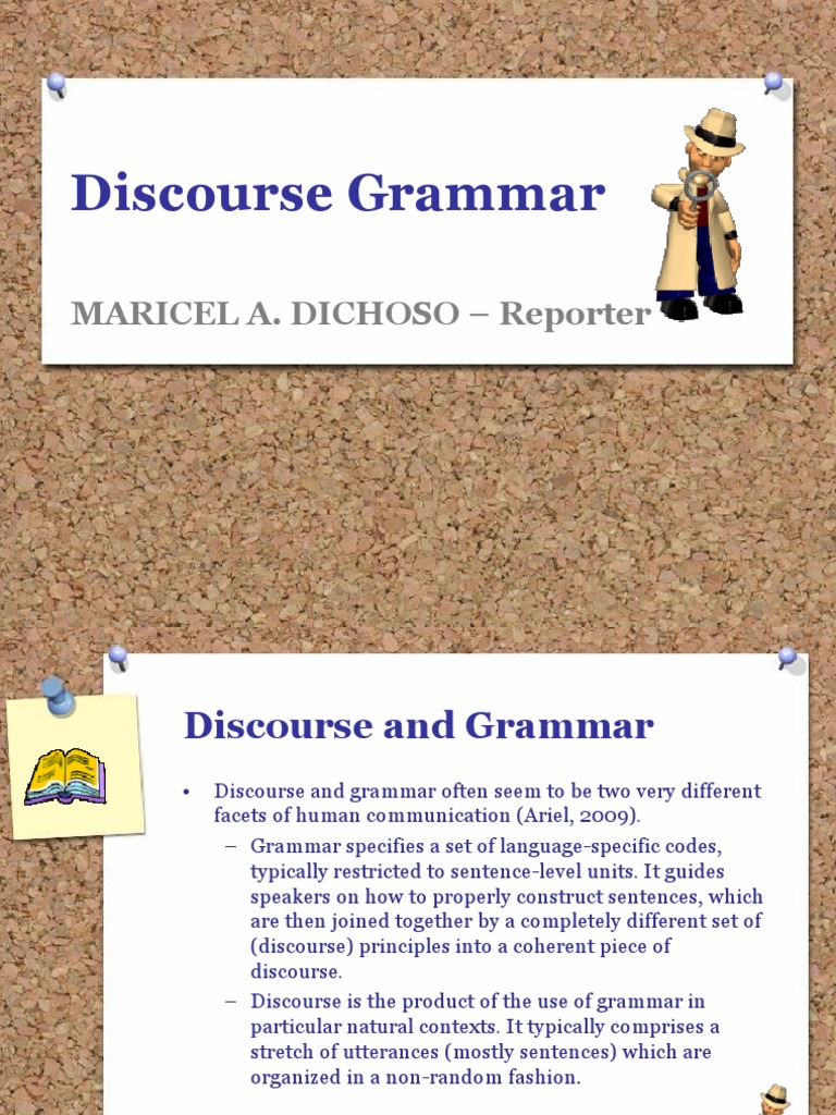 LLD 311 Cel Discourse Grammar | PDF | Semantics | Linguistics