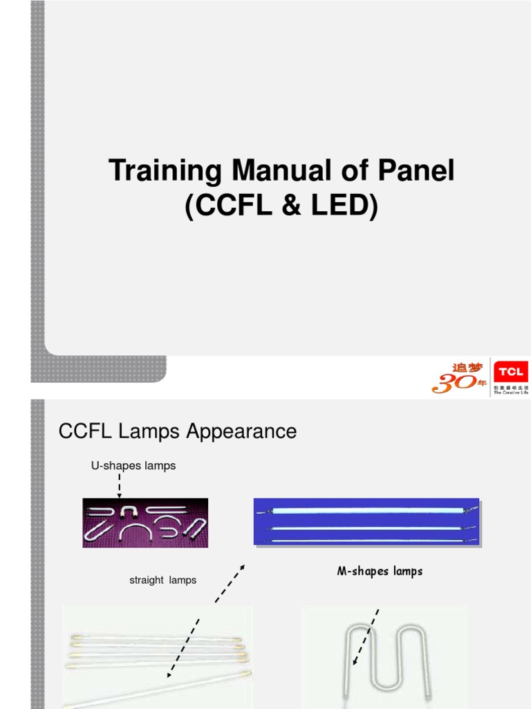 TCL CCFL & LED LCD Panel Training Manual | PDF | Thin Film Transistor ...