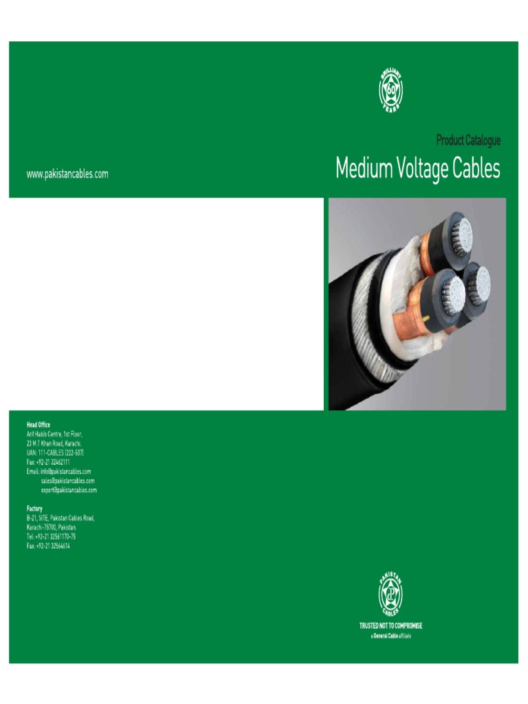 Medium Voltage - Pakistan Cables PDF | PDF