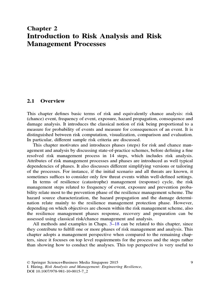 Risk Analysis & Risk Management | PDF | Risk Management | Scheme ...