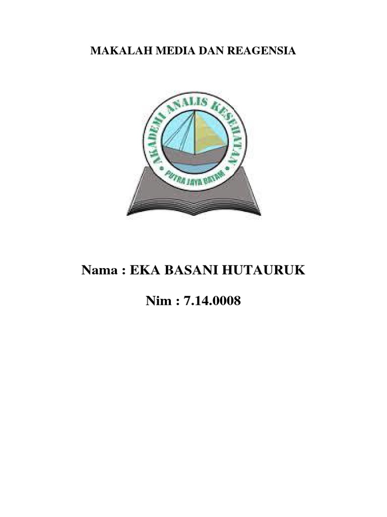 Makalah Media Dan Reagensia | PDF Makalah Media Dan Reagensia | PDF