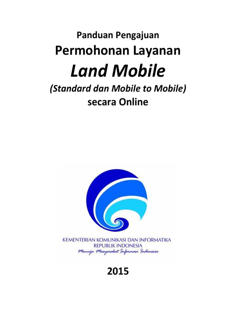 Panduan Layanan Land Mobile Online | PDF