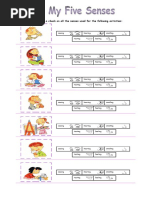 My Five Senses Labels | PDF