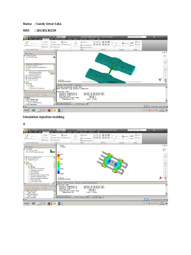 Simulation Injection Molding | PDF