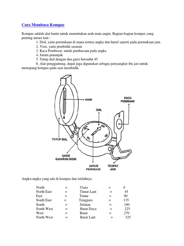 Cara Membaca Kompas | PDF