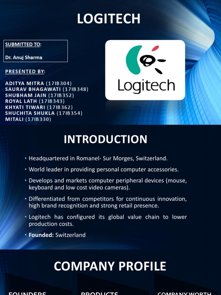 LOGITECH | PDF | Profit (Accounting) | Market (Economics)