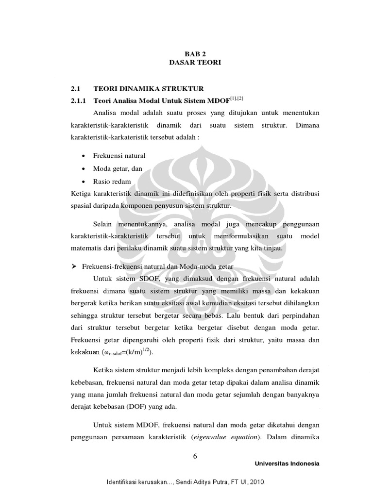 Dinamika Struktur PDF | PDF