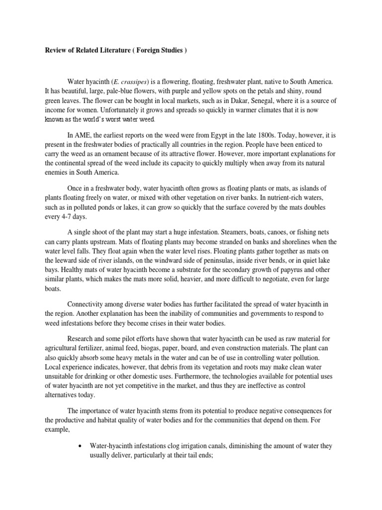 RRL Foreign | PDF | Biological Pest Control | Water Resources