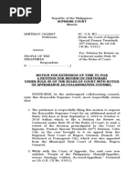 Motion For Issuance of Certificate of Finality | PDF | Virtue | Judiciaries