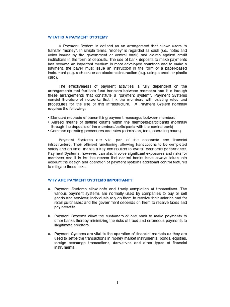 PhilPaSS Primer | PDF | Payment System | Payments